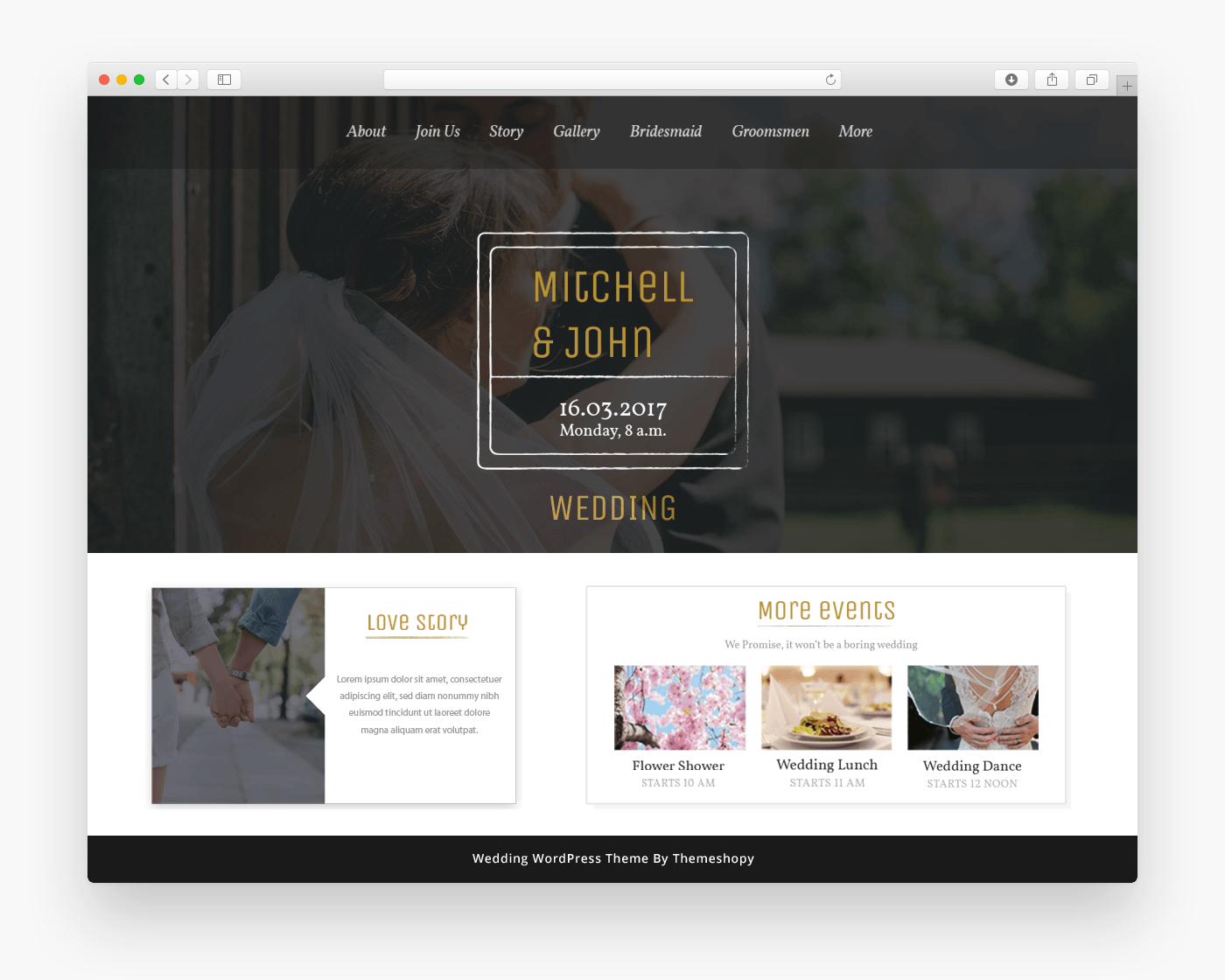 BB Wedding Bliss - Free Ecommerce WordPress Theme - Freebie Supply