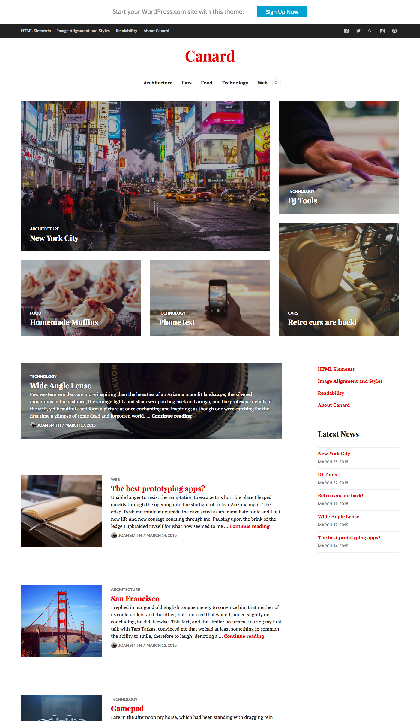 Canard - Free Magazine WordPress Theme - Freebie Supply