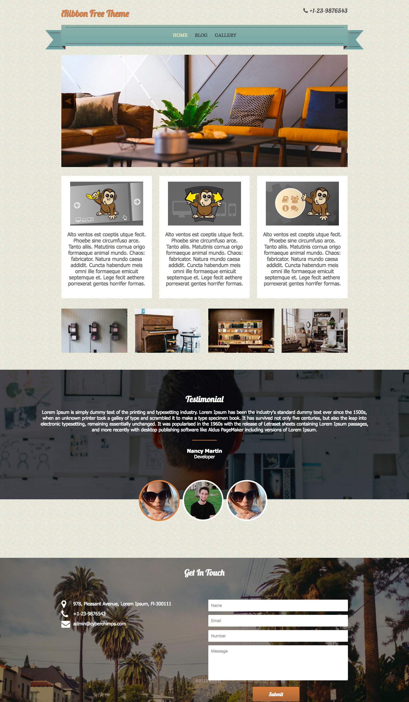 iRibbon - Free Bootstrap WordPress Theme - Freebie Supply