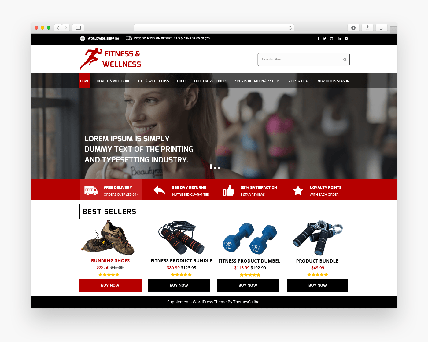 Medical Supplements Store - Free Ecommerce WordPress Theme - Freebie Supply