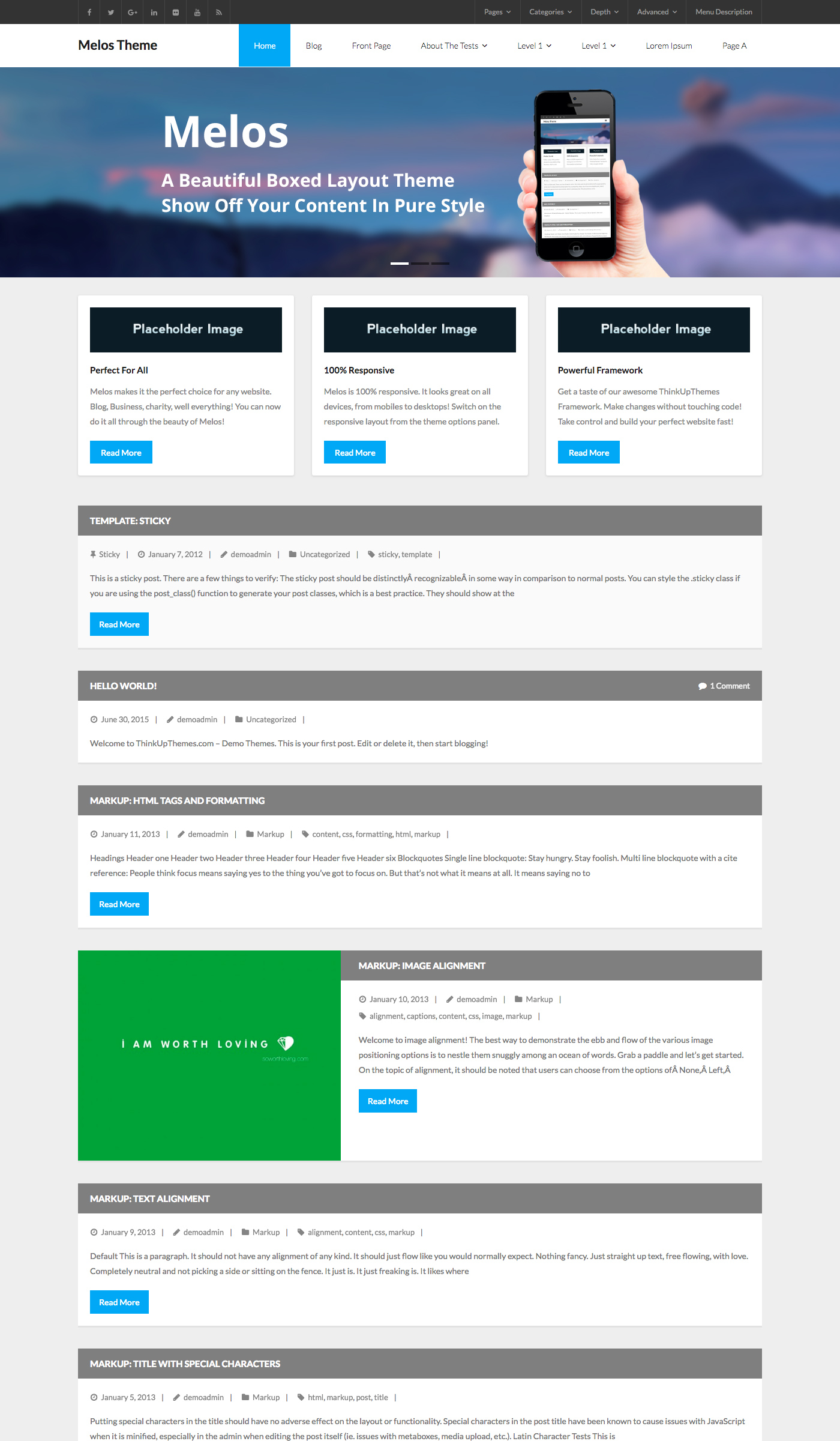 Melos Business - Free Business WordPress Theme - Freebie Supply
