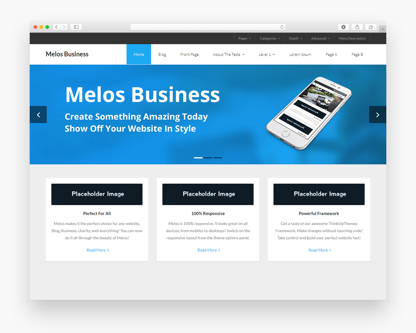 Melos Business - Free Business WordPress Theme - Freebie Supply