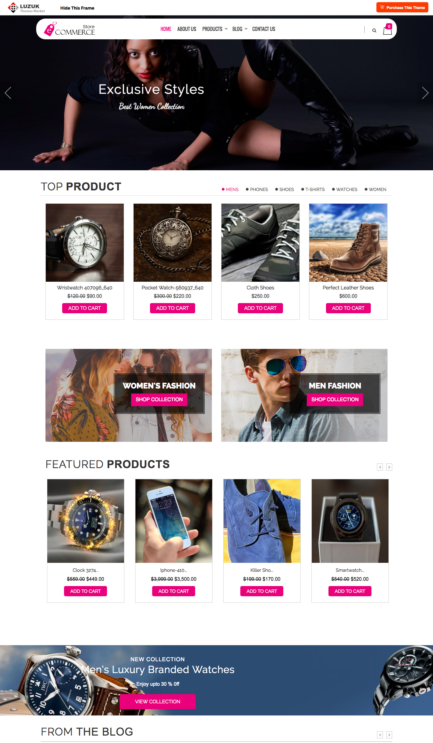 Perfect Ecommerce Store - Free Ecommerce WordPress Theme - Freebie Supply