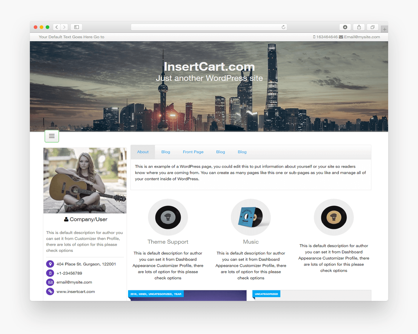 Profile - Free Ecommerce WordPress Theme - Freebie Supply