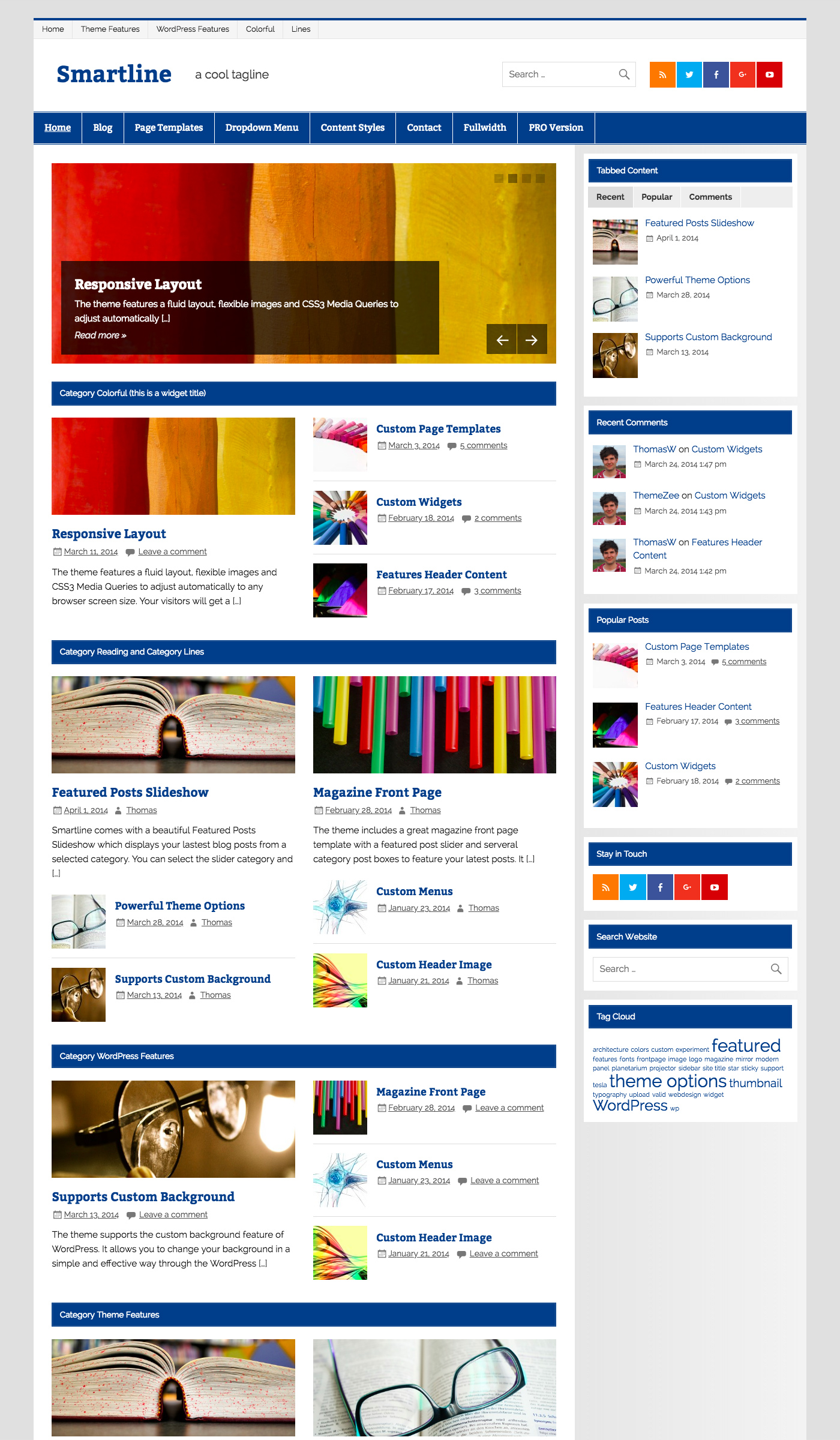 Smartline Lite - Free Magazine WordPress Theme - Freebie Supply