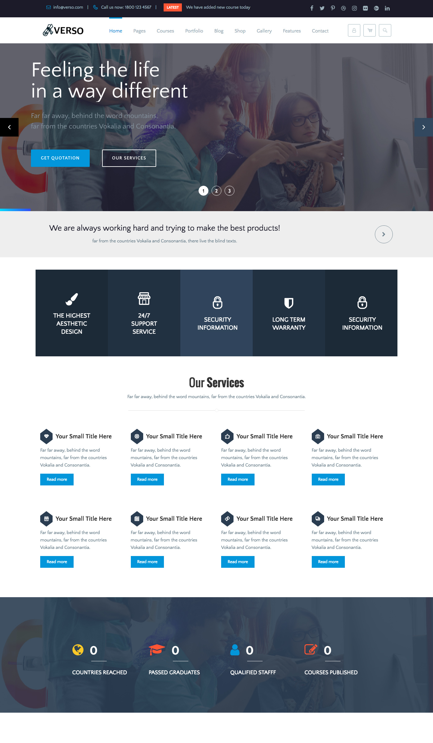 Verso Lite - Free Ecommerce WordPress Theme - Freebie Supply