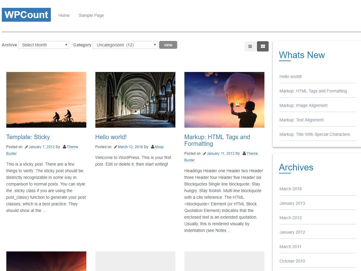 WPCount - Free Portfolio WordPress Theme - Freebie Supply