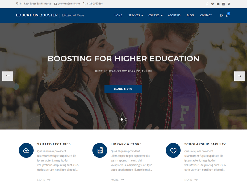 Education Booster - Free Agency WordPress Theme - Freebie Supply