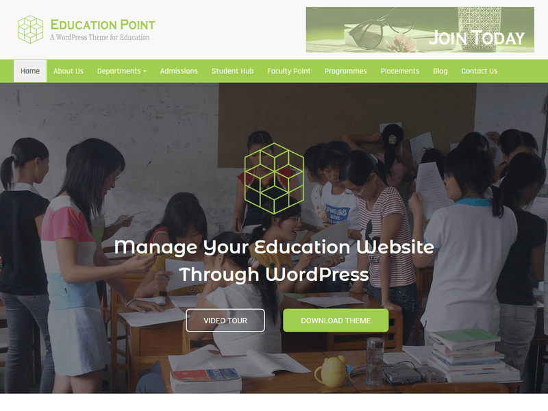 Education Point - Free Education WordPress Theme - Freebie Supply
