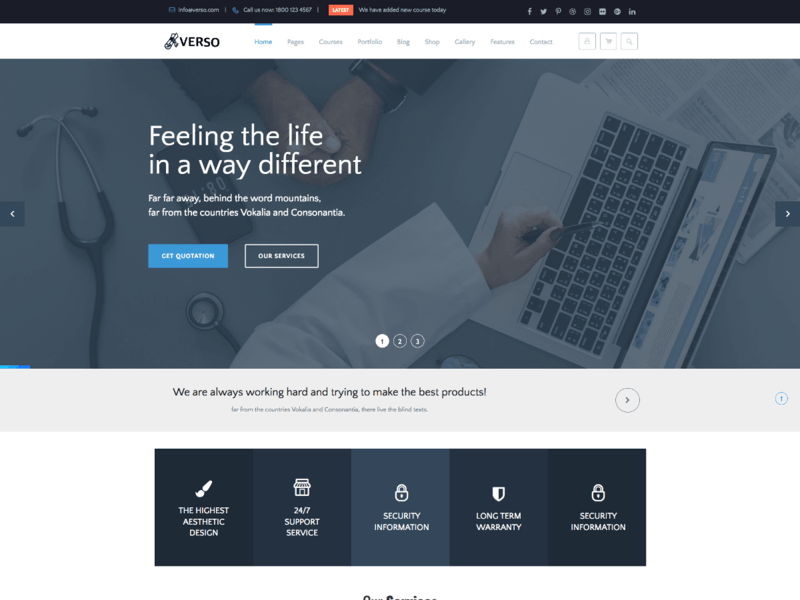 Verso Lite - Free Ecommerce WordPress Theme - Freebie Supply